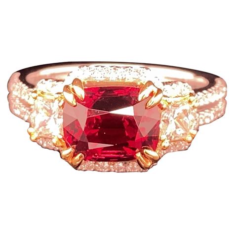 Burmese Red Spinel In Rose Gold Ring At 1stdibs