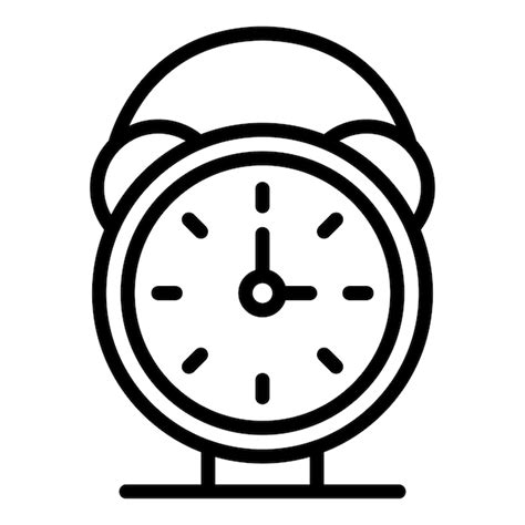 Premium Vector Alarm Clock Icon Outline Alarm Clock Vector Icon For Web Design Isolated On