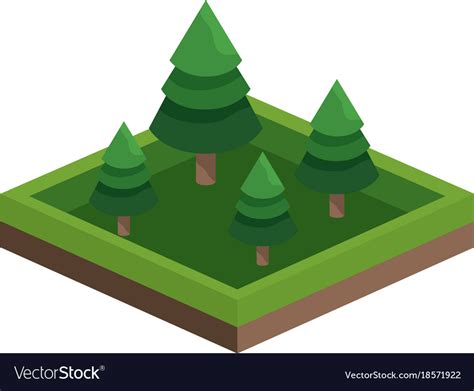 Isolated Pine Tree Design Royalty Free Vector Image