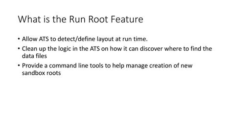 runtime root feature jason kenny ppt download