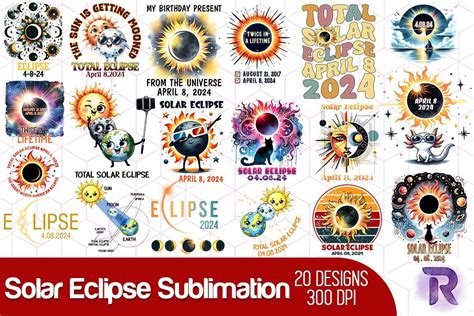 Solar Eclipse Sublimation Bundle Bundle · Creative Fabrica