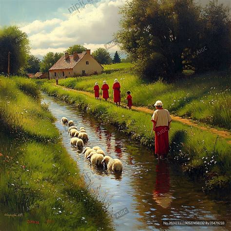 Ai创作图牵小羊的女人 女孩牧羊图 羊过河 放羊的小姑娘 放羊回家的人 放羊的女孩 小路牧羊 牧羊油画 放羊人牧羊人 小孩赶羊 放羊的人 赶羊 儿童插画放羊插画 牛羊过河 河畔牧羊nipic