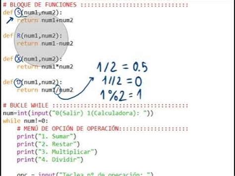 [Python] Calculadora básica (4 operaciones) - YouTube