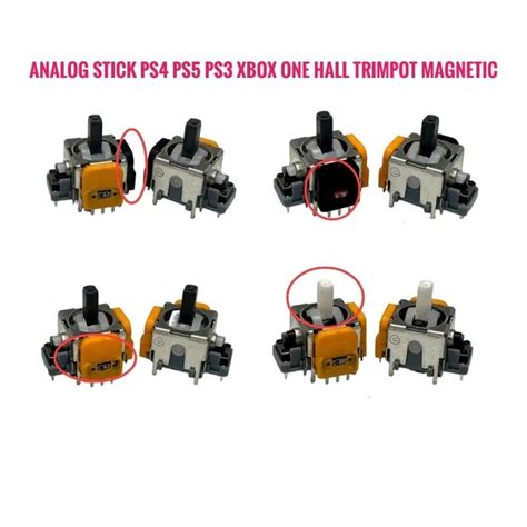 Jual ANALOG STICK PS5 PS4 XBOX ONE ANALOG KAKI 3 HALL TRIMPOT MAGNETIC Shopee Indonesia
