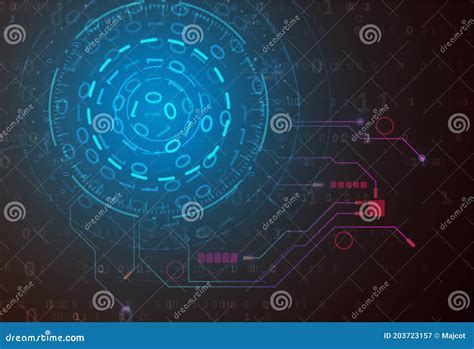 Represent Coding Technology And Programming Languages Stock Vector