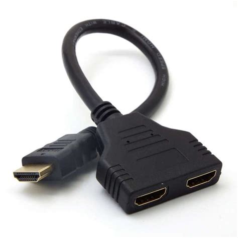 Promo Splitter Kabel HDMI 2 Port HDMI Male To Double Female Cable Splitter D 100 ORIGINAL