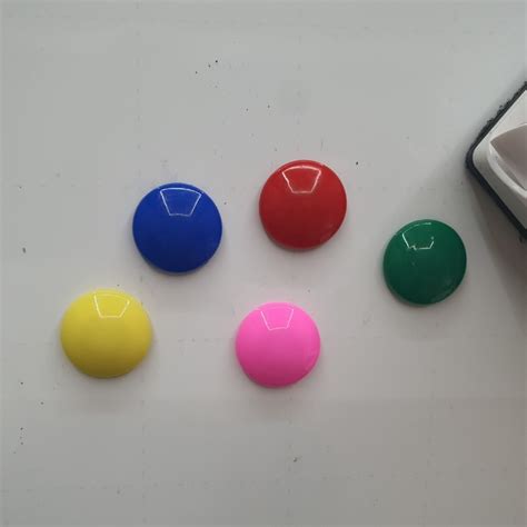 원형 컬러 동전자석 3cm 50p 파라브로 문구사무 파라브로 B2b전문