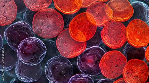 High Magnification View Of A Reticulocyte A Newly Formed Red Cell That Still Contains Traces Of