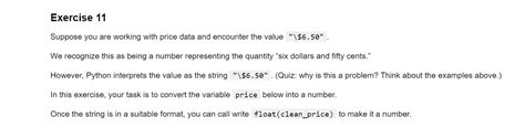 Solved Exercise 11 Suppose You Are Working With Price Data