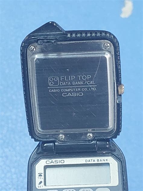 Rare Vintage Casio Flip top Data Bank Calculator Digi… - Gem
