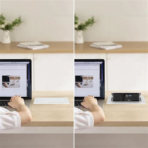 Ant Esports Aemds412 Table Pop Up Power Outlet White Ant E Sports