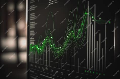 premium photo green analysis digital analytics data visualization