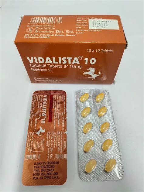 Vidalista 10 Mg Tablets At ₹ 180stripe Mira Thane Id 26020507230