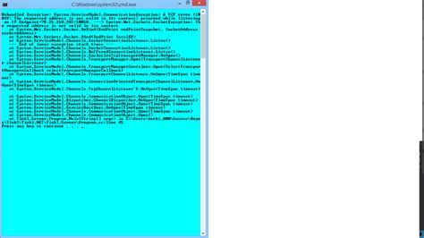 C Can T Launch Service With Net Tcp Binding Error Stack Overflow