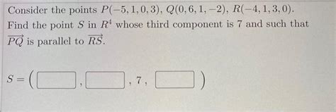Solved Consider The Points Chegg Com
