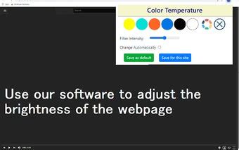 Adjust Screen Brightness For Google Chrome Extension Download