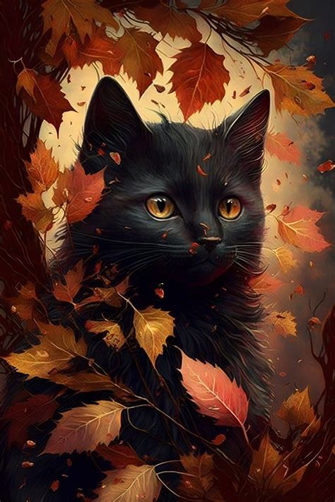 Pin By Sophiataquet On Douceur Automnale Cat Art Cat Art
