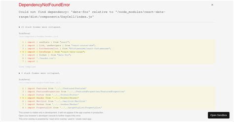 React Date Range Examples Codesandbox