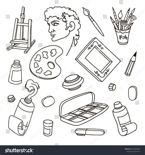 그림 손으로 그린 스케치 벡터 아티스트 스톡 벡터로열티 프리 1929423881 Shutterstock