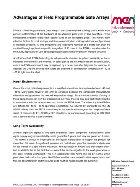 Fpga Advantages Download Free Pdf Field Programmable Gate Array Bios