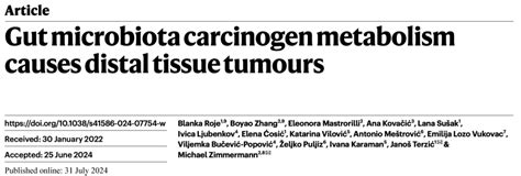 Nature｜肠道菌群成致癌暴露物帮凶，促进癌症发生发展 肿瘤 新浪新闻