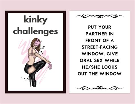 Sex Games 50 Sex Kinky Challenges Printable Kinky Sex Game For Couples Etsy