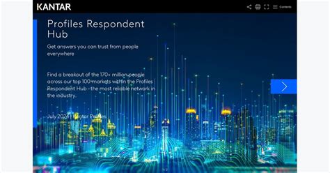 Contents Kantar Profiles Respondent Hub