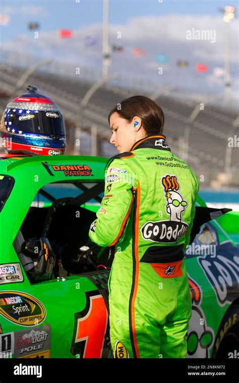 Nascar Driver Danica Patrick Following Qualifying For The Advocare 500