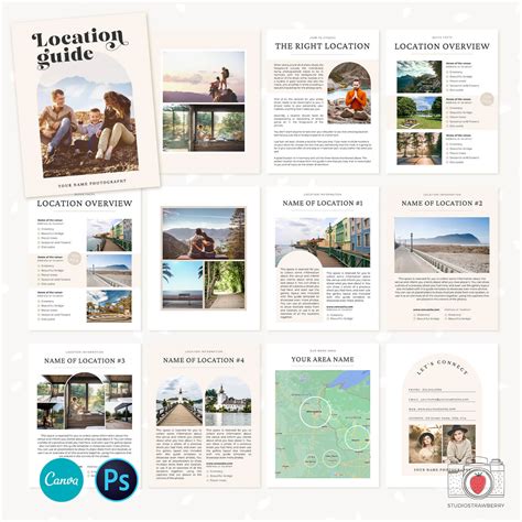 Location Guide Template For Photographers Strawberry Kit