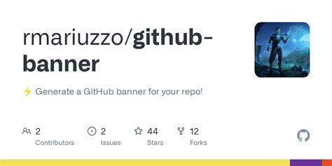 Github Rmariuzzo Github Banner ⚡️ Generate A Github Banner For Your Repo