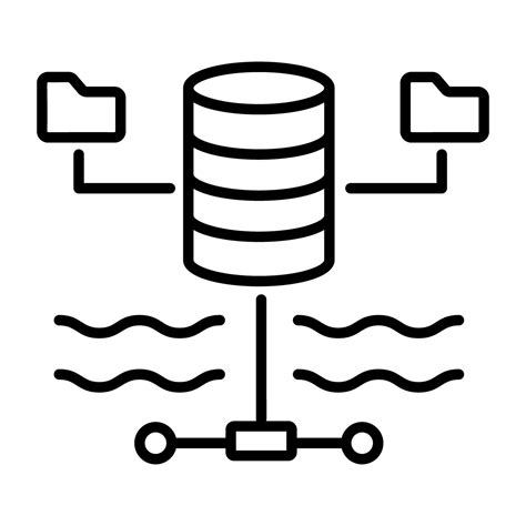 Data Lake Icon In Line Style 52603189 Vector Art At Vecteezy