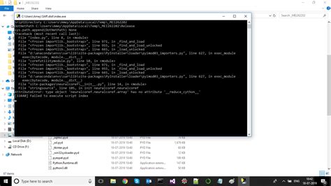 Python X Has No Attribute Reduce Cython Error When Using Pyinstaller Exe Stack Overflow