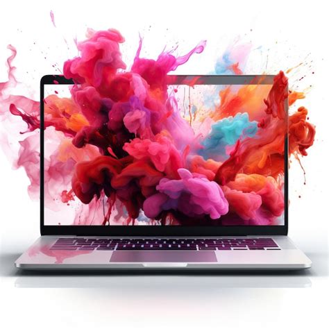 Premium Vector Red Color Computer Watercolor Vector White Background Iso Premium Vector Red Color Computer Watercolor Vector White Background Iso