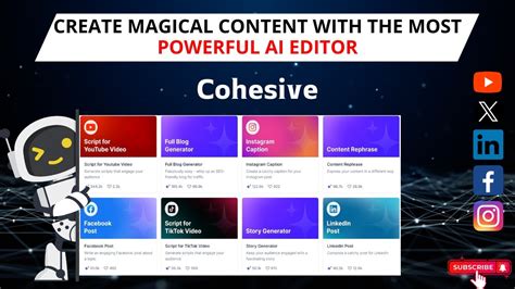 Create Magical Content With Cohesive Ai Powered Editor Cohesive Demo