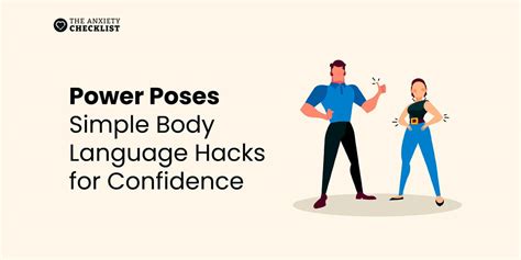 Power Poses To Reduce Anxiety And Boost Confidence Fast Anxiety Checklist