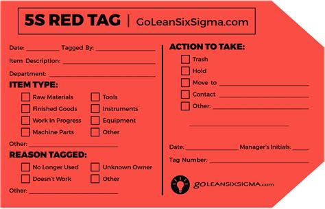Red Tag GoLeanSixSigma Com