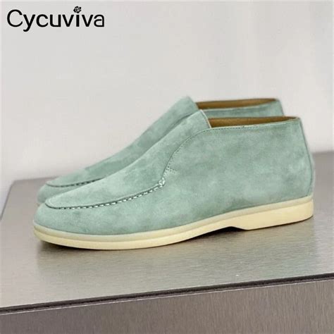 여성용 멀티 컬러 리얼 스웨이드 플랫 로퍼 신발 슬립온 포멀 오픈 워크 슈즈 럭셔리 브랜드 로퍼 슈즈 인기 판매여성용 플랫 Aliexpress