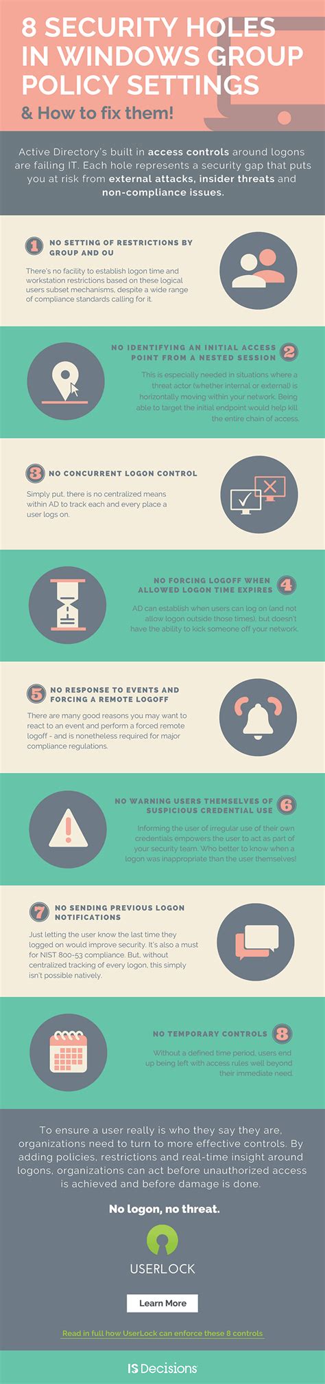 infographic 8 security holes in windows group policy settings
