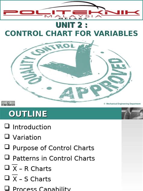 Control Charts For Variables Overview Pdf
