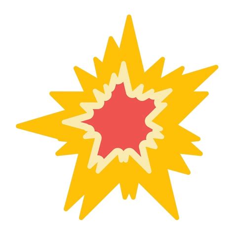 Premium Vector Explosion Flat Illustration