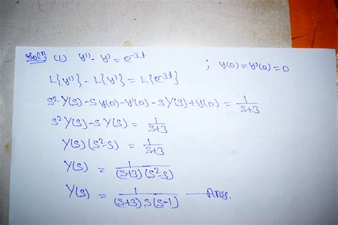 [solved] problem 0 compute the inverse laplace transforms of s 1 f