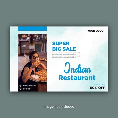 Premium Vector Foo Banner Poster Social Media Banner Banner Design