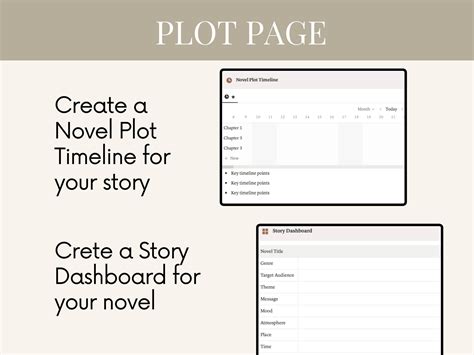 Notion Book Writing Template Writers Dashboard Novel Planner Etsy
