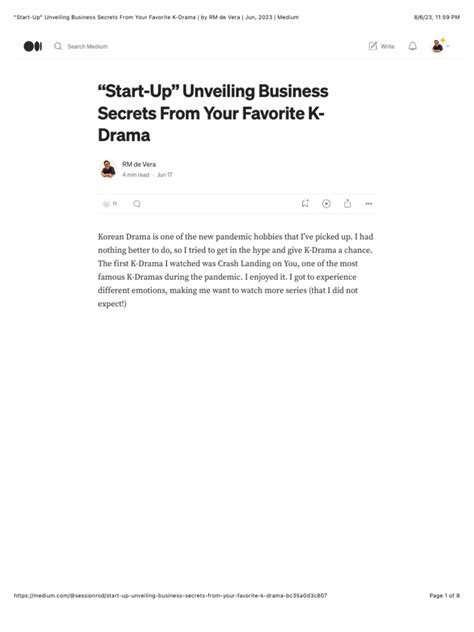 Start Up Unveiling Business Secrets From Your Favorite K Drama By