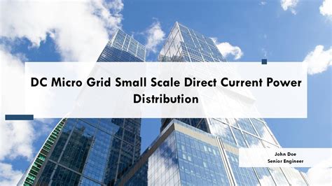 Dc Micro Grid Small Scale Direct Current Power Distribution Ppt Presentation St Ai Ppt Example