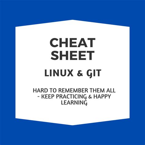 Linux And Git Cheatsheet