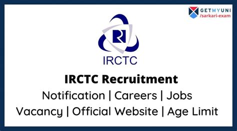 Irctc Recruitment 2022 Login Registration Full Form Website