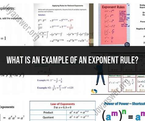 exploring exponent rules through examples