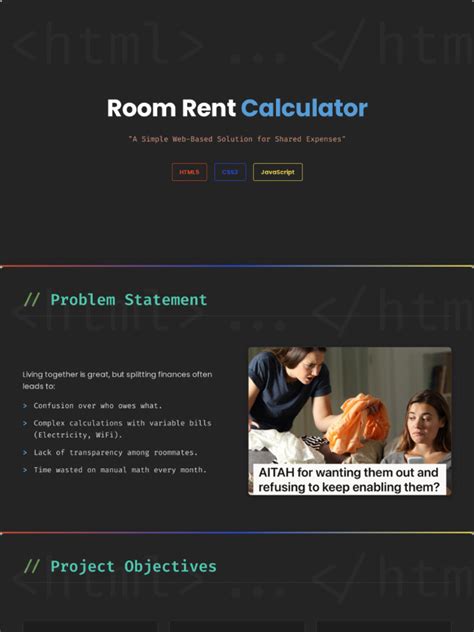 Room Rent Calculator Web Pdf