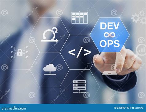 Devops Engineer Working On Software Development And It Operations With